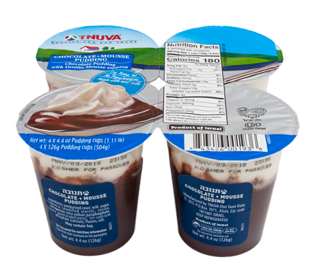 Chocolate Pudding + Vanilla Mousse – Tnuva